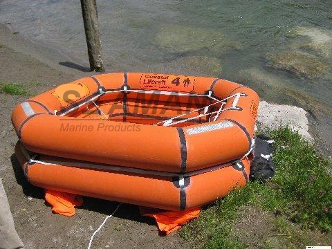 4 / 6 / 8 Person Inflatable Life Raft Leisure Inflatable Raft For Emergency