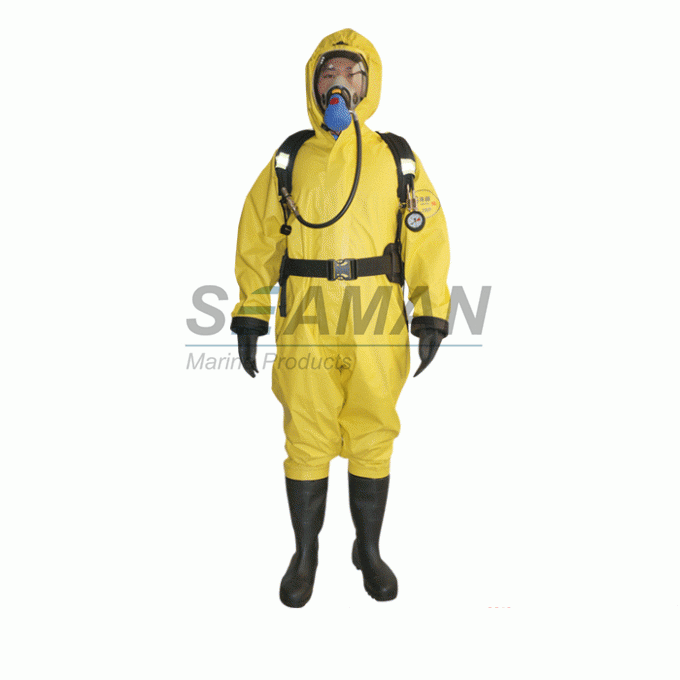 Marine Fire Fighting Suit Light Duty Chemical Protective Coverall Suit