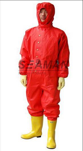 Marine Fire Fighting Suit Light Duty Chemical Protective Coverall Suit