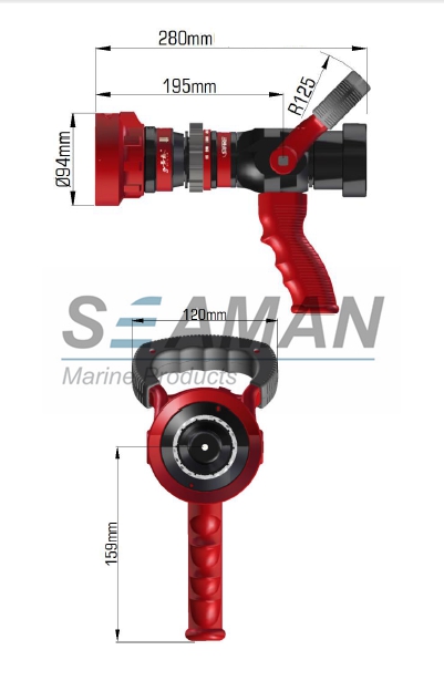Automatic 4 Position High Pressure Fire Hose Nozzles Fire Pistol ...
