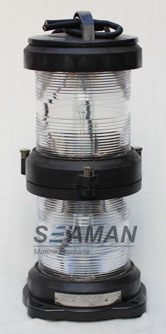 Double Deck Plastic Marine Navigation Lights CXH Series Port Light