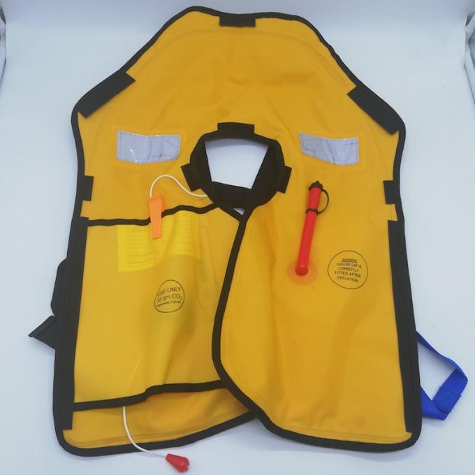 150N Navy Blue Coast Guard Inflatable Life Jacket With 33g CO2 Cylinder