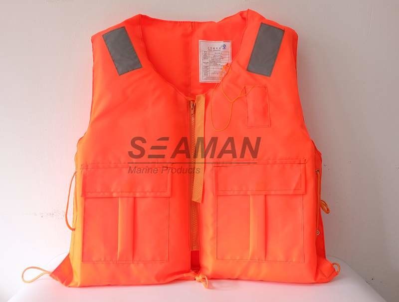 Marine Rigid Foam Orange Work Life Jacket 86-5 Adult Life Vest For ...