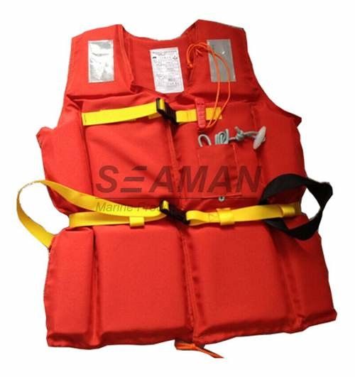 210D Polyester Oxford EPE Foam Workers Adult Life Vest With Whistle ...
