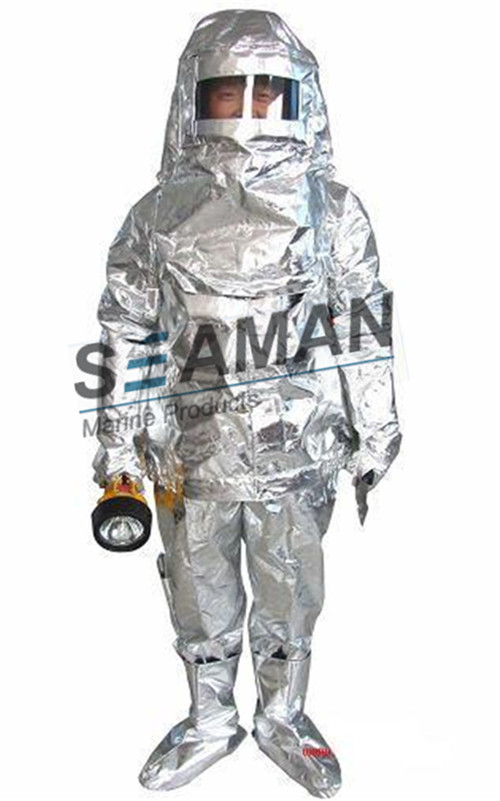 Marine Fire Fighting Equipment / Aluminum Foil Composite Fabric Heat ...